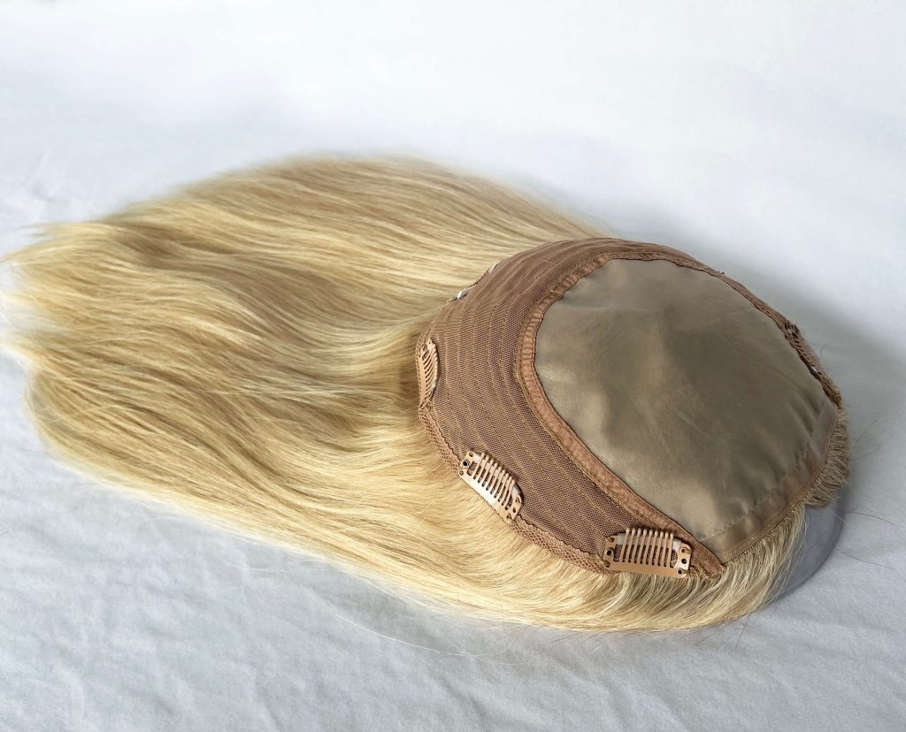 Top hair quality wholesale price silk top Kim topper from shunfa hair ...