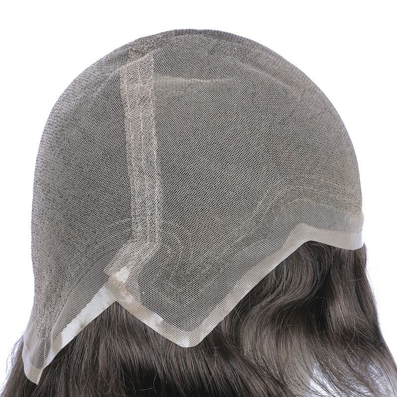 sft-2061 full french lace full cap size best remy human hair men hair ...