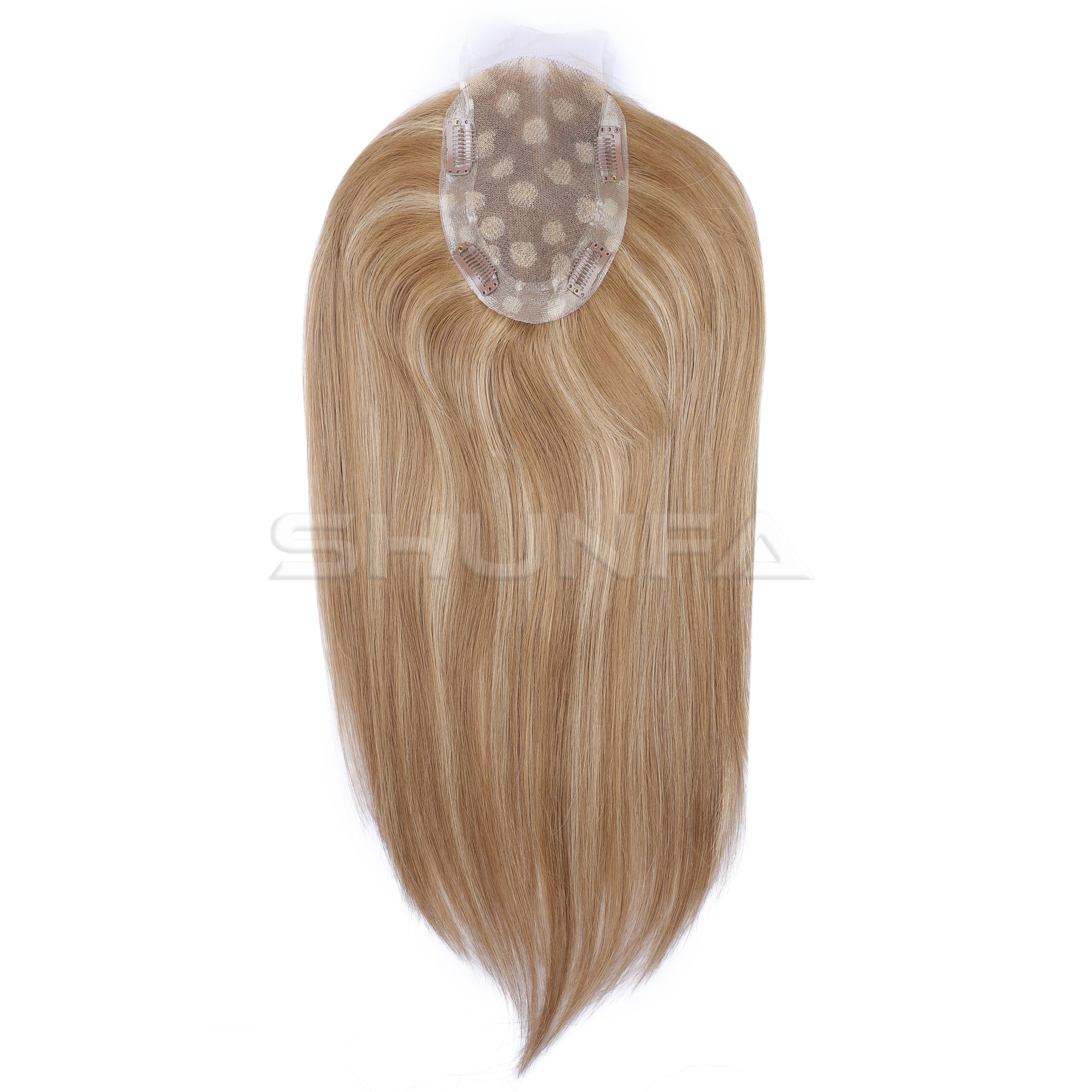 High-Quality Clip-in Lace Hair Topper with Natural Hairline