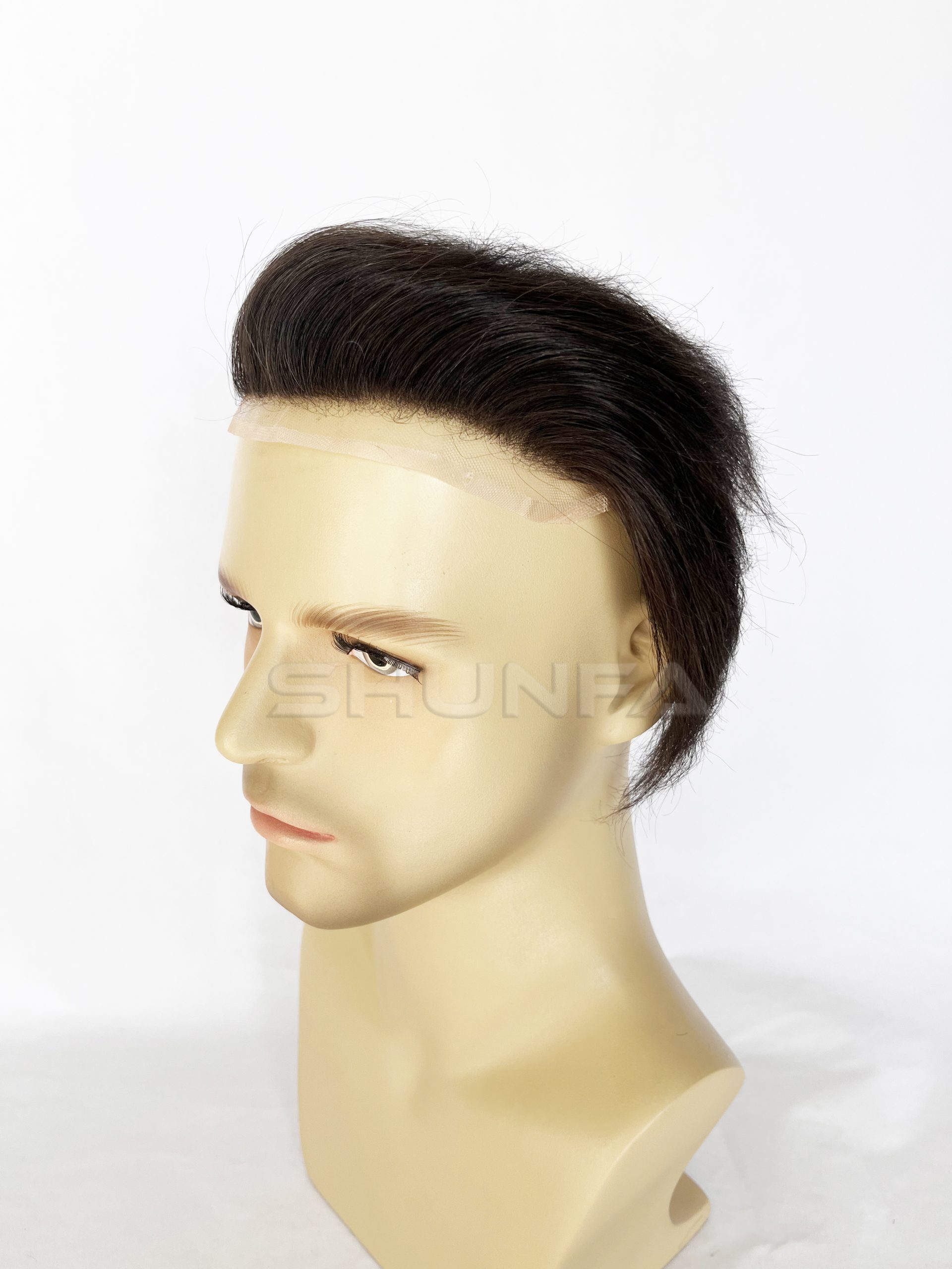 lace frontal with natural looking human hairline Shunfa Hair Replacement