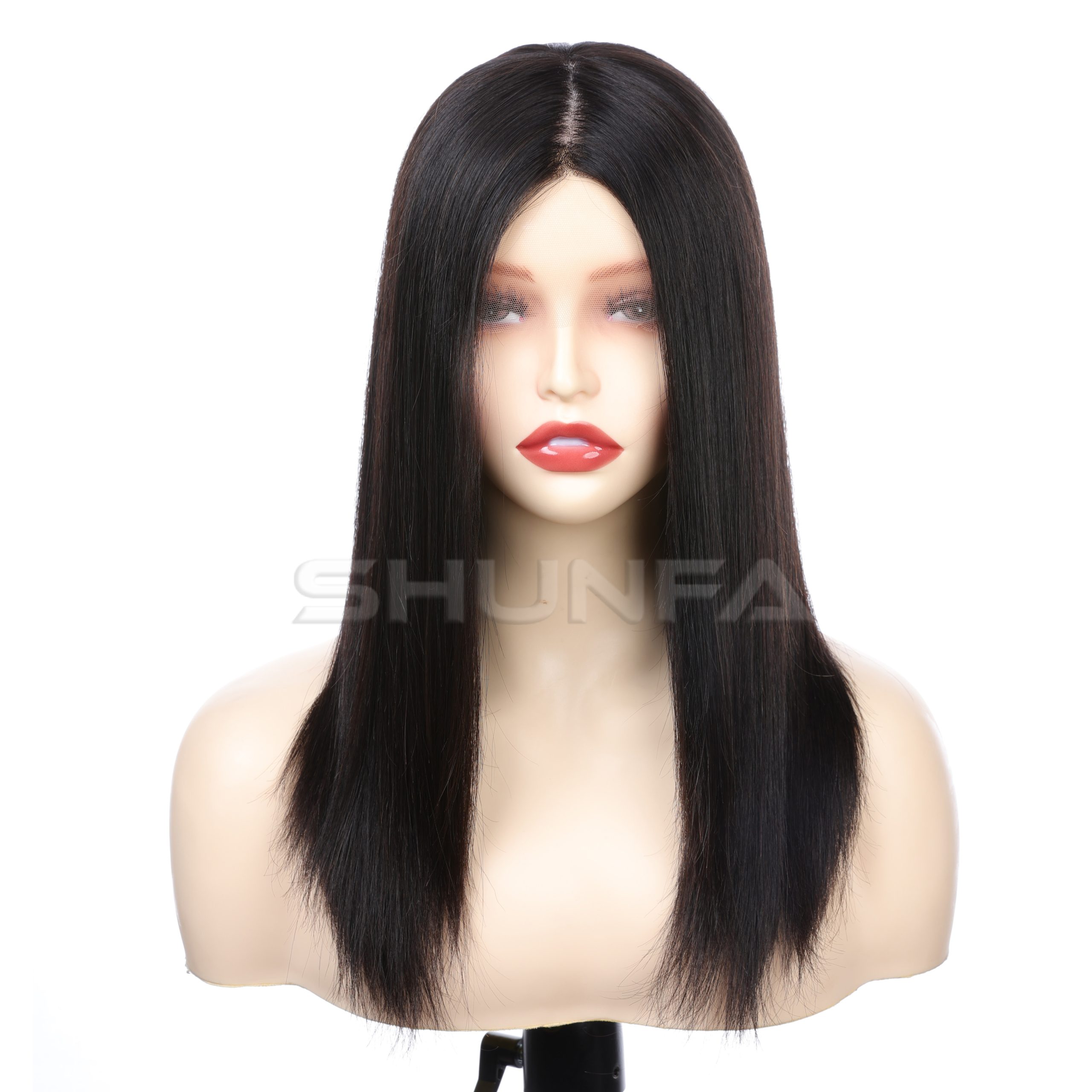 Skin pu eartab with white silk gauze top area for lady wigs Shunfa Hair ...