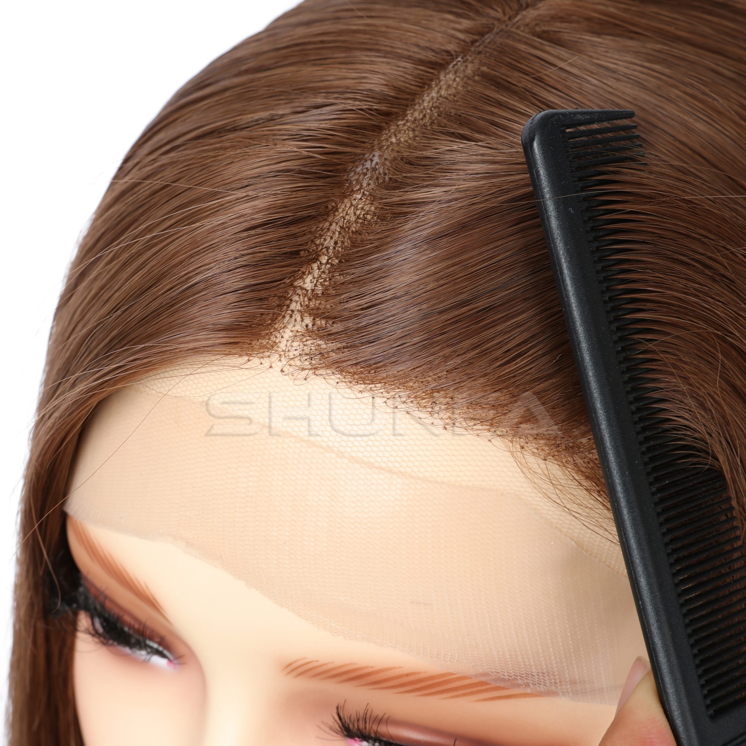 Sally Wig-Silicon lace lady wig medical capillary prosthesis hairloss ...